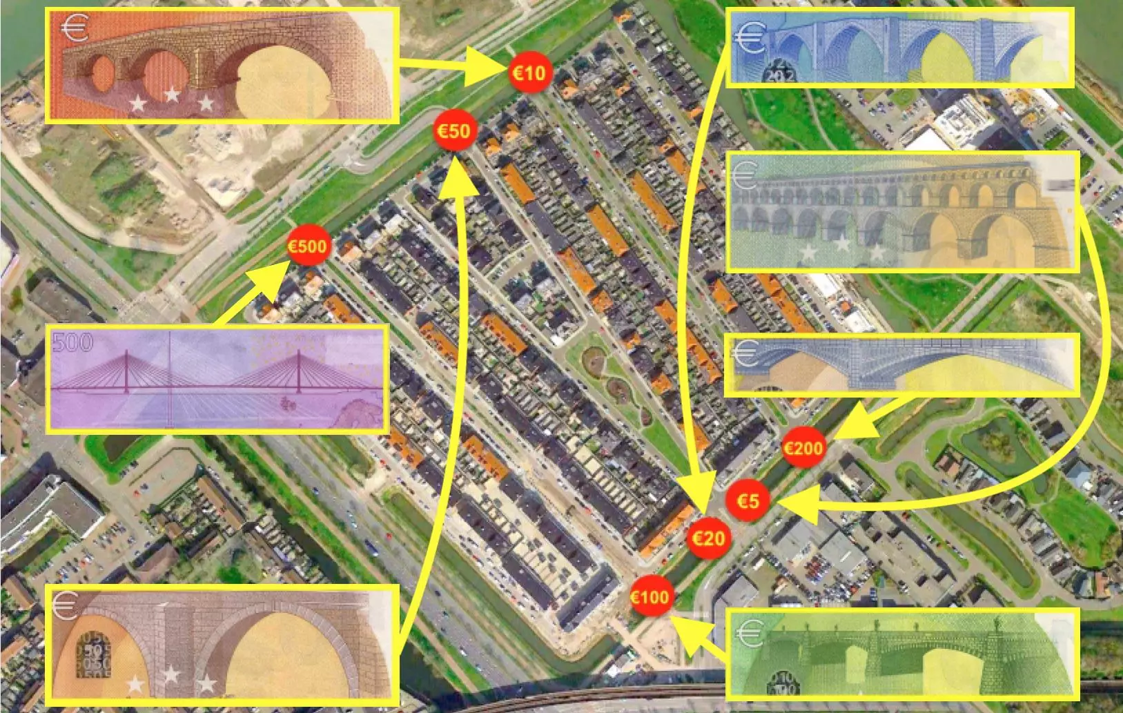 En aquesta ciutat holandesa, els ponts de ficció de l'euro són ara reals 11834_1