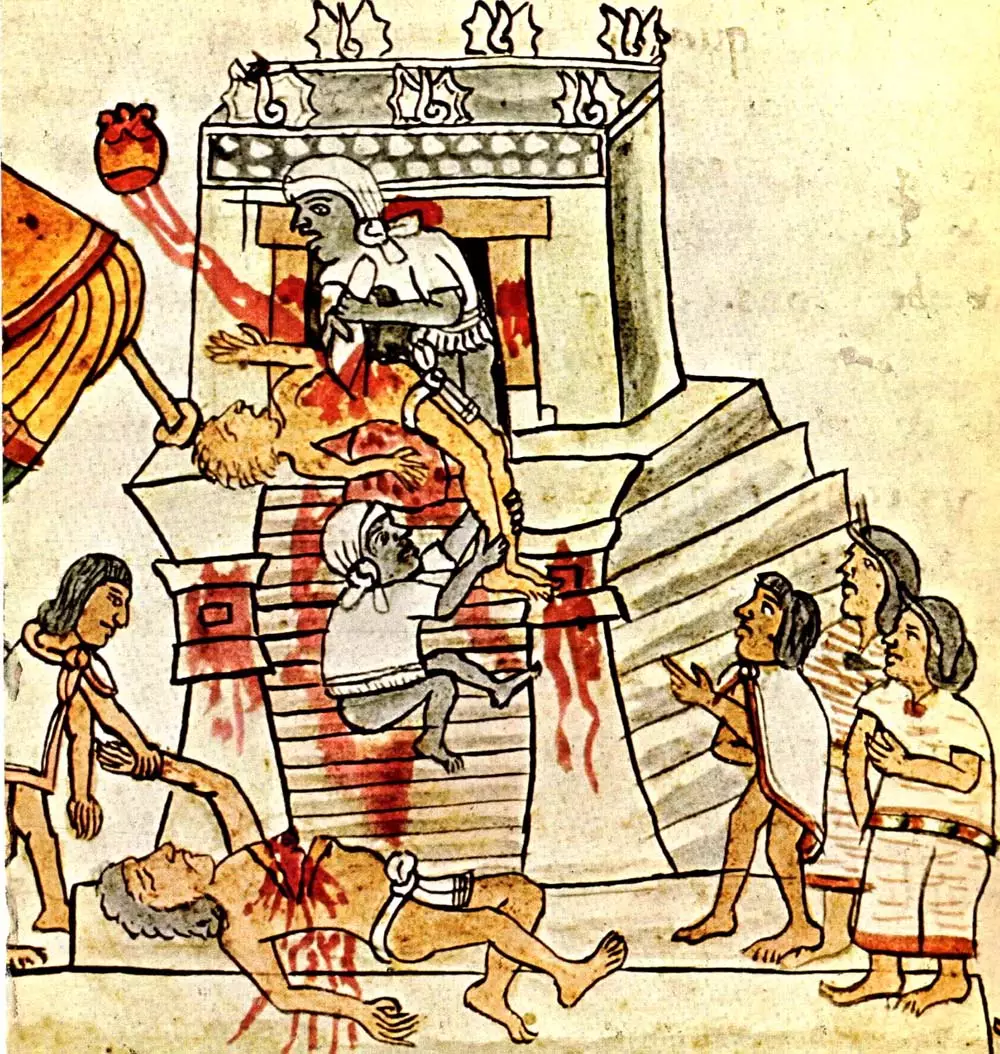 मानवी यज्ञ Aztecs