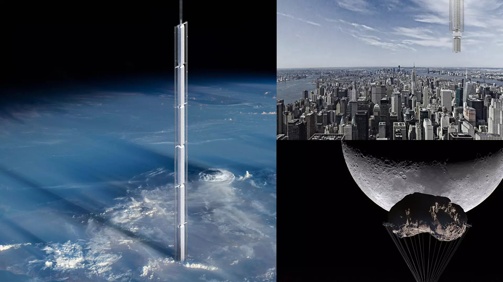Този гениален небостъргач щеше да виси от астероид и да се носи между градовете 13653_1