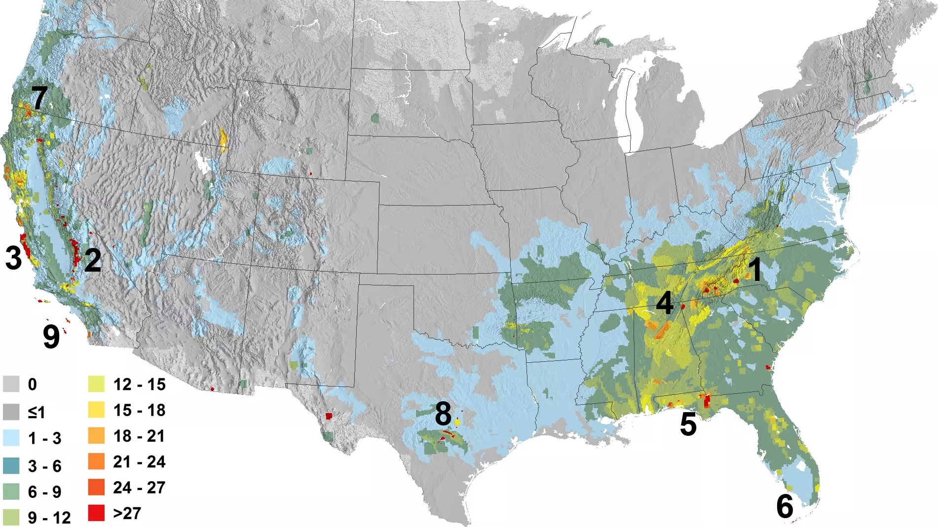 Need 9 USA bioloogilise mitmekesisuse leviala vajavad kiiresti kaitset 14043_1
