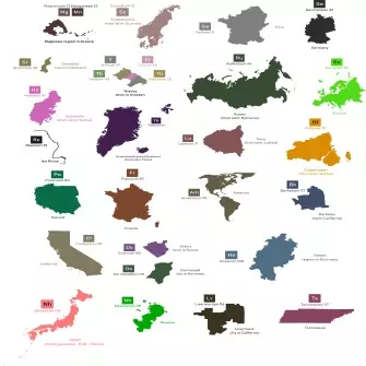 Ang periodic table usab usa ka mapa - maayo, matang sa 14400_4