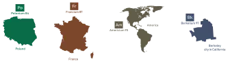 Ang periodic table usab usa ka mapa - maayo, matang sa 14400_8