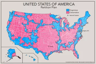 Làm thế nào để chia Hoa Kỳ thành hai quốc gia: Đỏ và Xanh dương 14479_5