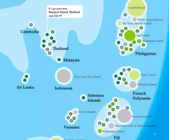 Usa ka mapa sa kalibutan sa mga pribadong isla (ang uban gikawat!) 15885_7