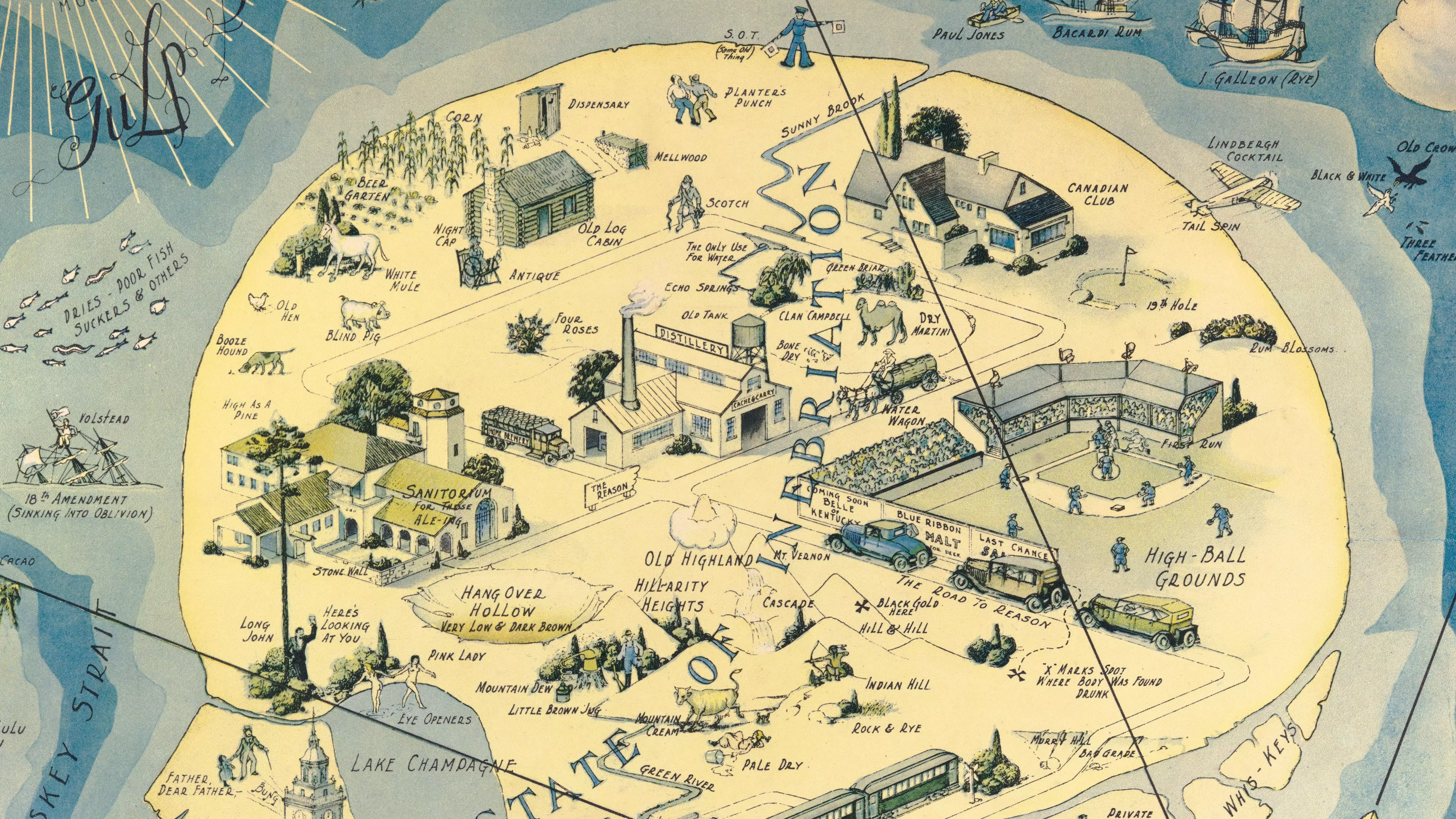 Ova mapa iz doba prohibicije je ljubavno pismo alkoholu 17984_2