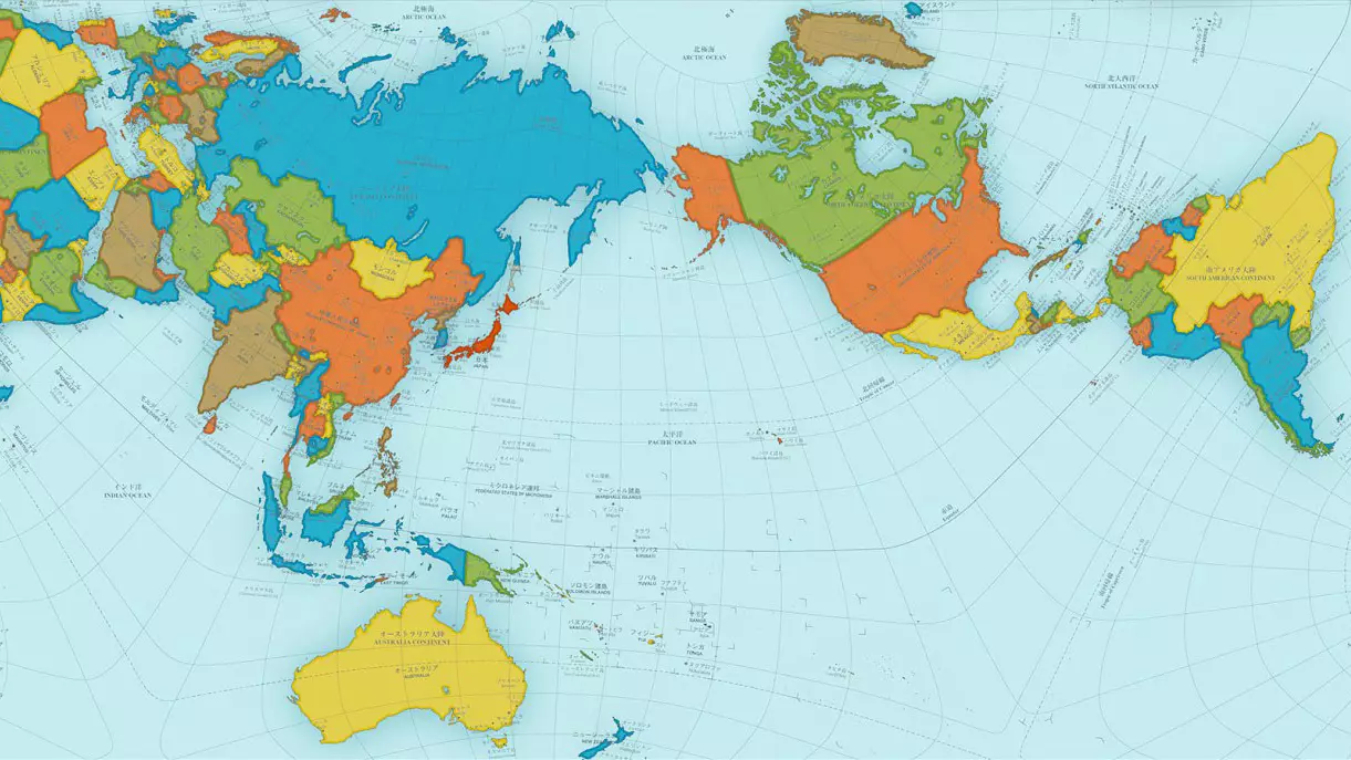 Bekroonde kaart toont een nauwkeuriger wereld 18043_0