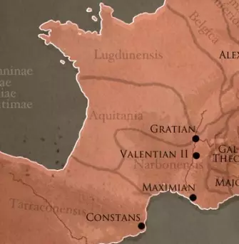 وینی، ویدی، گون: رومی شہنشاہوں کی موت کا نقشہ 1876_6