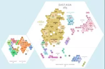 Ezi hexagons ze-1,000 zibonisa indlela ubutyebi behlabathi obusasazwa ngayo 1901_6