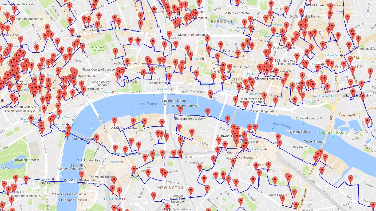 Laluan Terpendek Antara Semua Pub di UK 22901_2