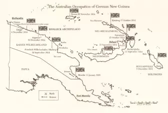 Страшная карта Першай сусветнай вайны: Германія ўварваецца ў Аўстралію 23130_4