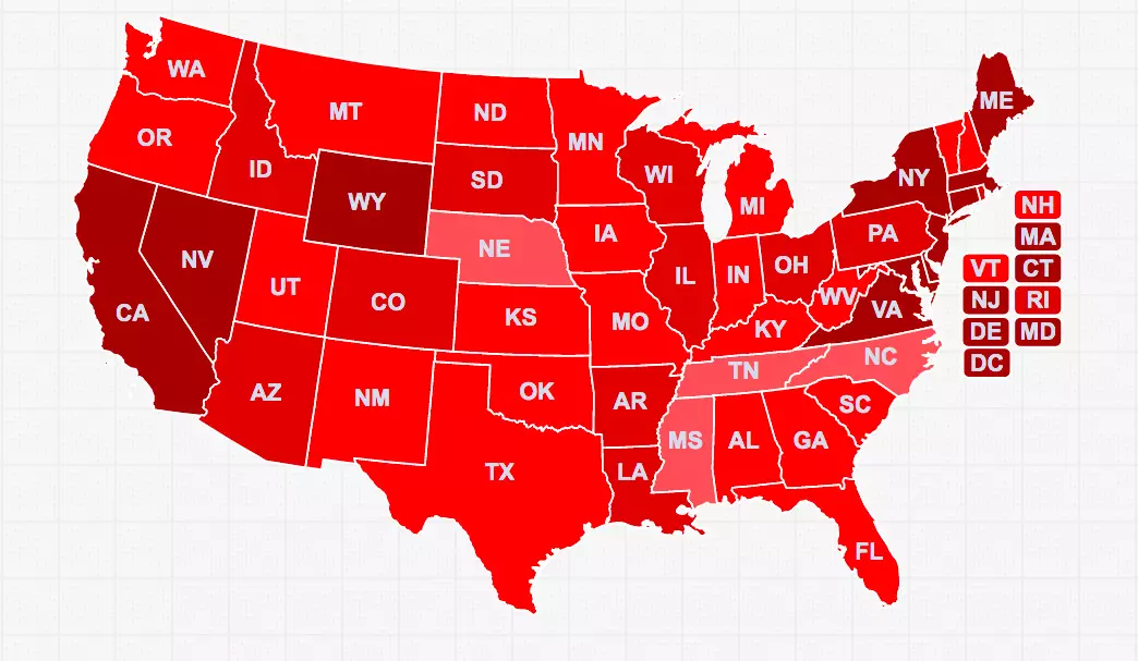 Dit zijn de Amerikaanse staten met de hoogste prevalentie van psychopaten 25992_1