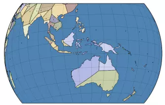 கணித ரீதியாக புறநிலை எல்லைகள் கொண்ட உலக நாடுகளின் வரைபடம் 28867_8
