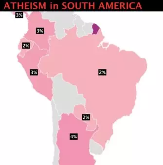 Kitajska in Evropa izstopata na svetovnem zemljevidu ateizma 30814_6