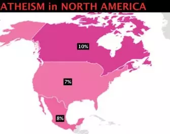 Китай и Европа выделяются на мировой карте атеизма 30814_7