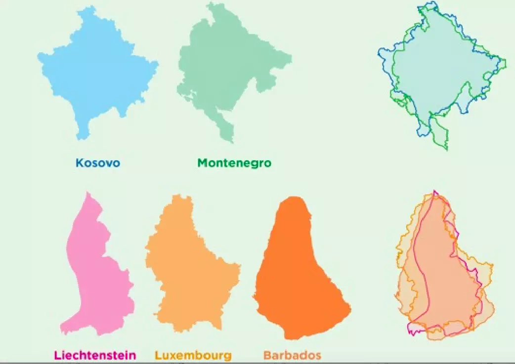 他の国のように見える国の地図 34900_0