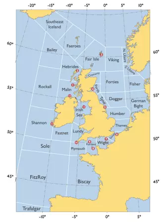 El pronóstico de envío: un mapa del espléndido aislamiento de Gran Bretaña 35276_3