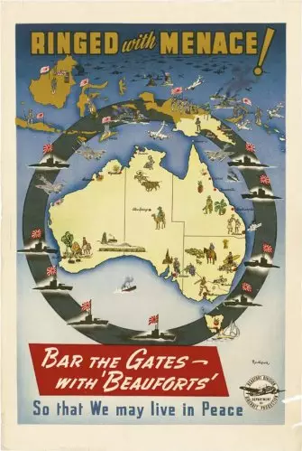 Chứng hoang tưởng về cuộc xâm lược của người Nhật trong Thế chiến II của Úc, trong Ba bản đồ 36845_5
