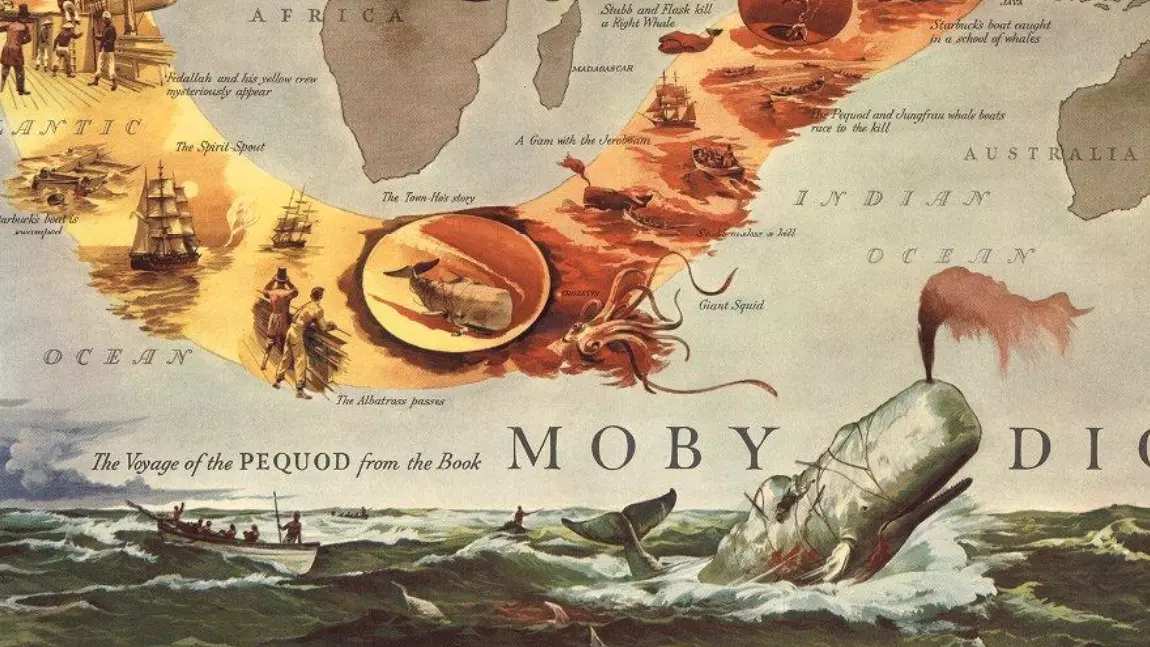 Nici măcar să nu încercați să citiți „Moby Dick” fără această hartă 4119_1