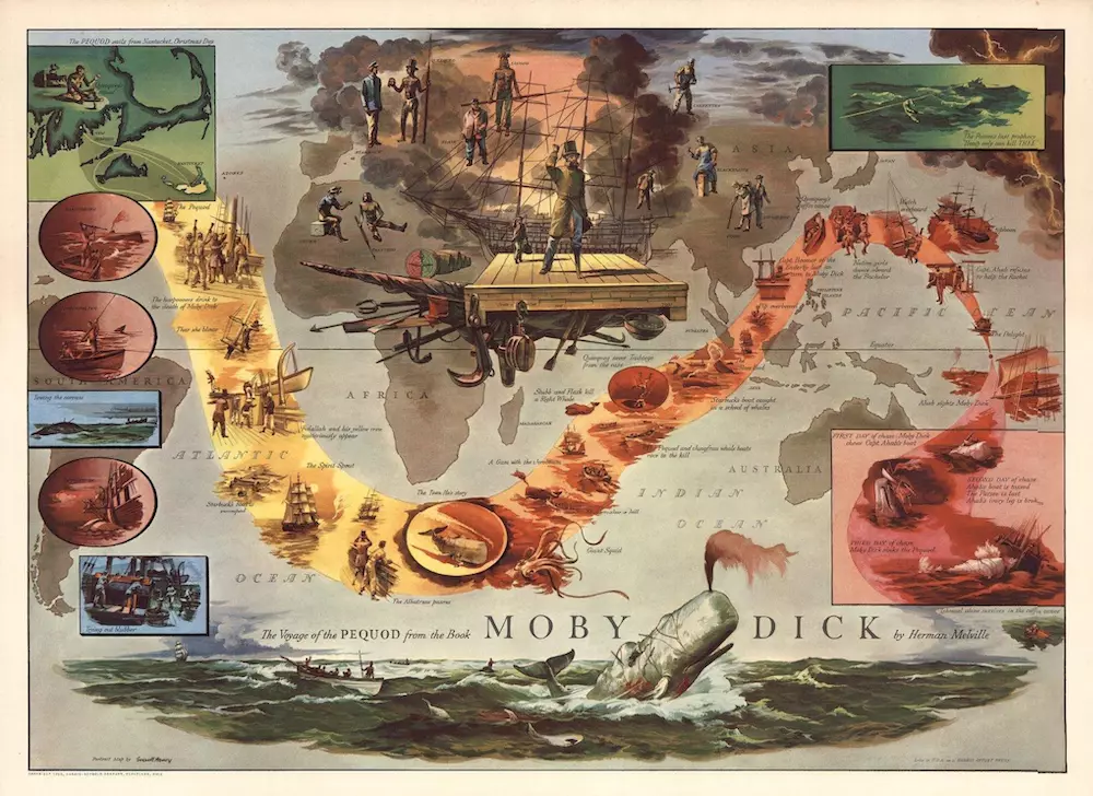 Net nemėginkite skaityti „Moby Dick“ be šio žemėlapio 4119_3