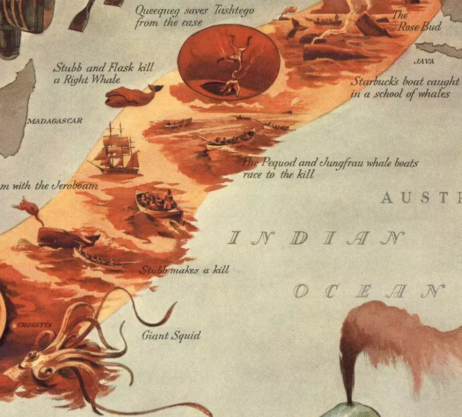 Net nemėginkite skaityti „Moby Dick“ be šio žemėlapio 4119_5