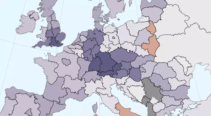 De europeiska regionerna där kvinnor tjänar mer än män 44020_0