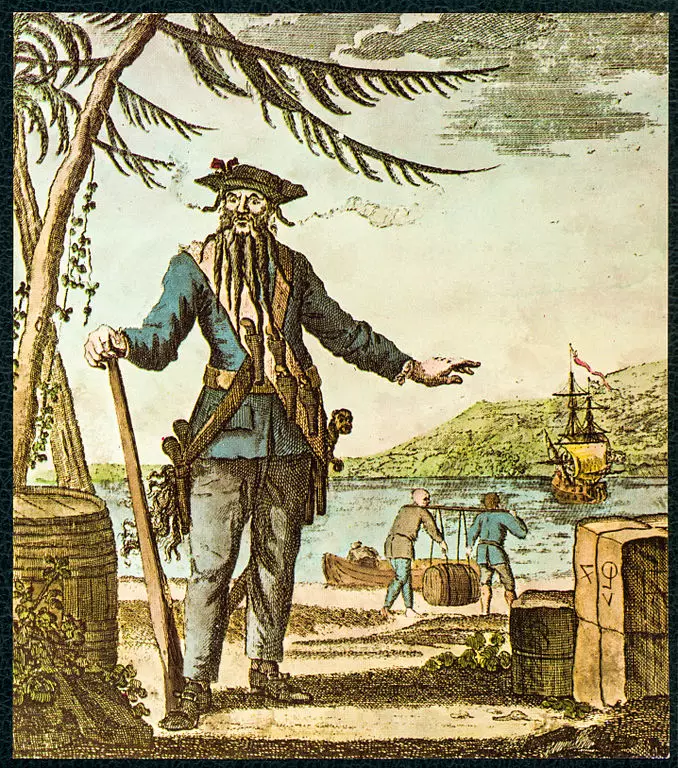 爱德华萨奇的神秘生活，被称为黑胡子的传奇海盗 4463_2