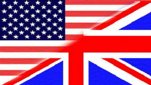 Америкадагы британизмдер, Британиядагы америкалыктар. Көлмө боюнча сунушталган алмашуу 47410_0