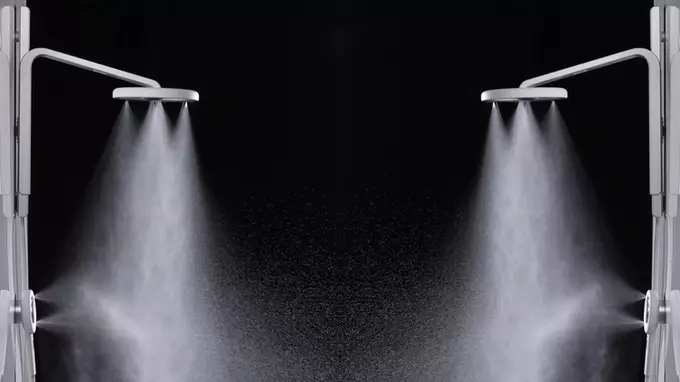 Showerhead Kugwiritsa Ntchito Zaukadaulo Zamlengalenga Imagwiritsa Ntchito Madzi Ochepa 70%.