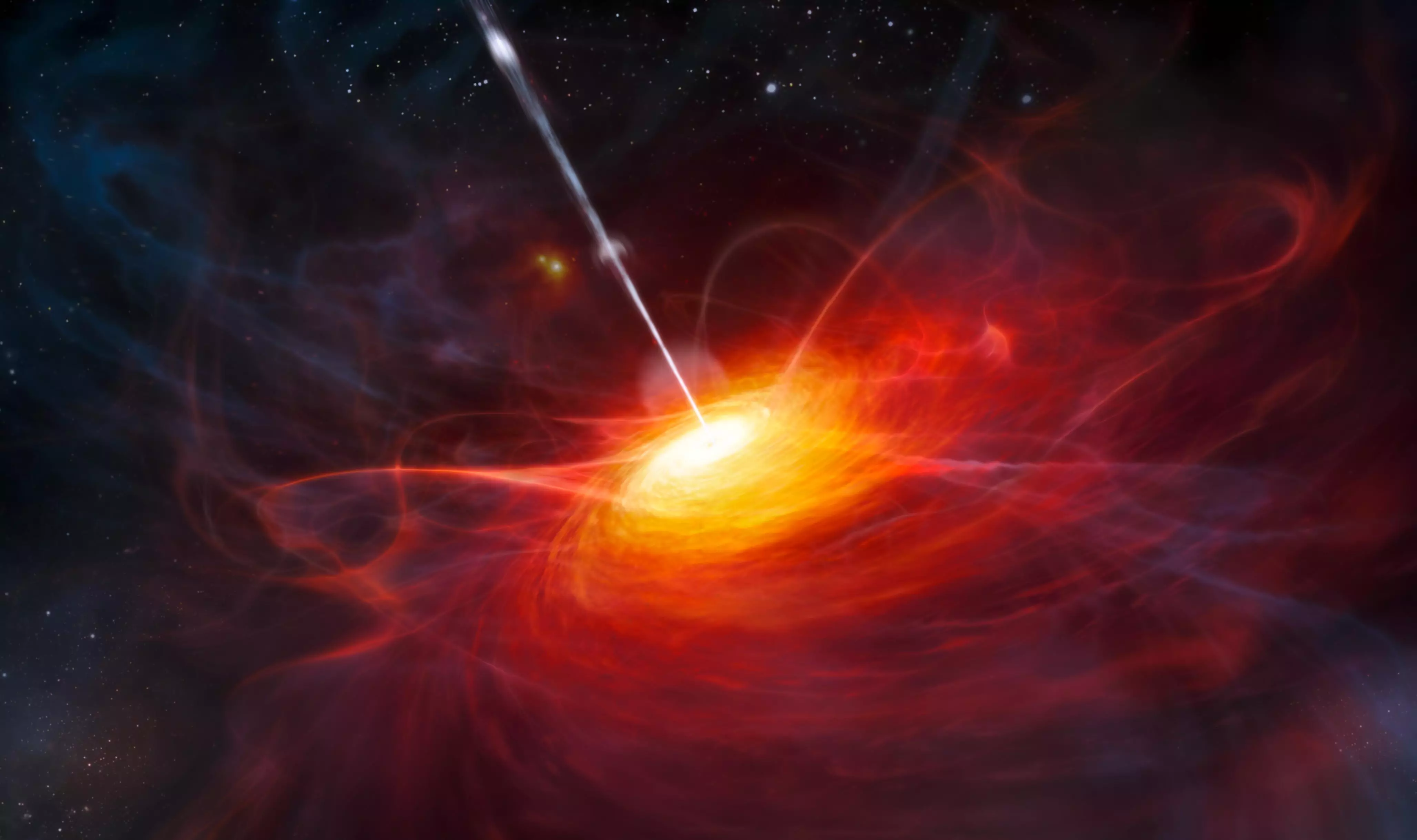 Quasars: วิธีให้อาหารหลุมดำมวลมหาศาล 5597_1