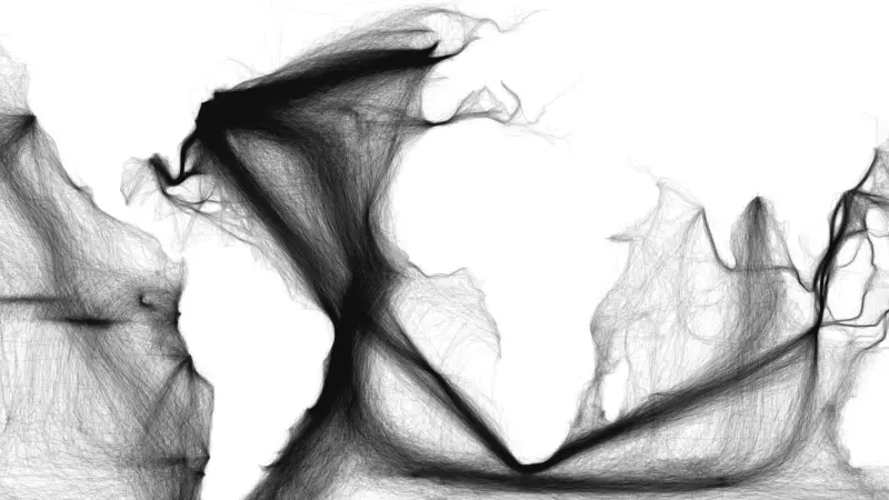 Eine digitale Karte des Seeverkehrs, die aus jahrhundertealten Schiffsprotokollen gewonnen wurde 56565_0