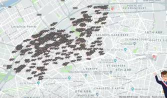 Viens dusmīgs Parīzes iedzīvotājs kartē žurku novērojumus, lai apkaunotu pilsētu 6158_3