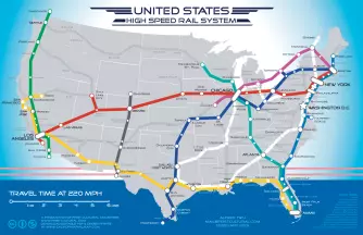 امریکہ کے تیز رفتار ریل نیٹ ورک کا تصوراتی نقشہ 6218_3