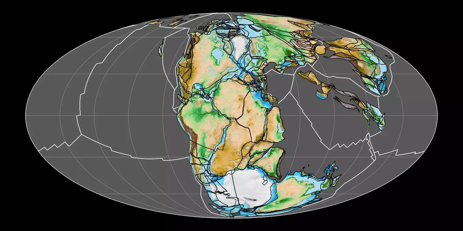 Новата анимација покажува милијарда години континентален нанос 6497_1