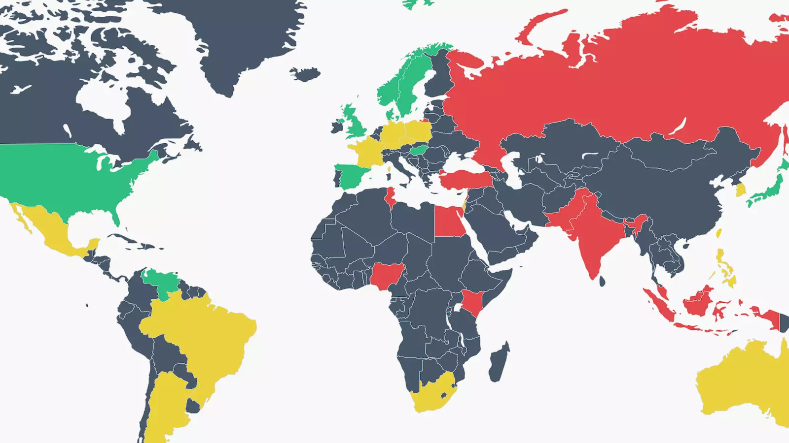 Слободен говор? Не секој го сака, покажува оваа мапа 6869_1