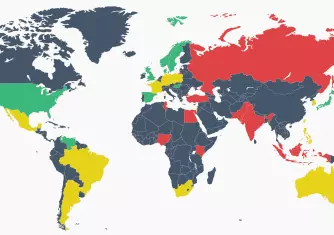 La liberté d'expression? Tout le monde ne l'aime pas, cette carte montre 6869_5